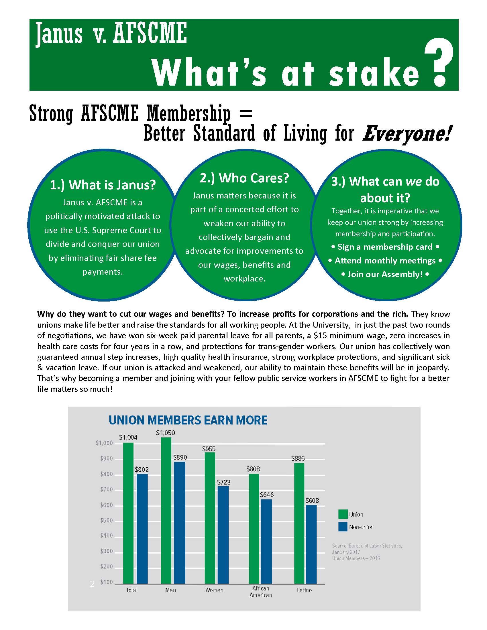 Janus vs. AFSCME: Supreme Court Decision | Local 3800: University of ...